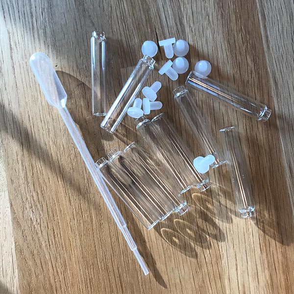 Lege testbuisjes set van 10 met pipet - De Groene Linde