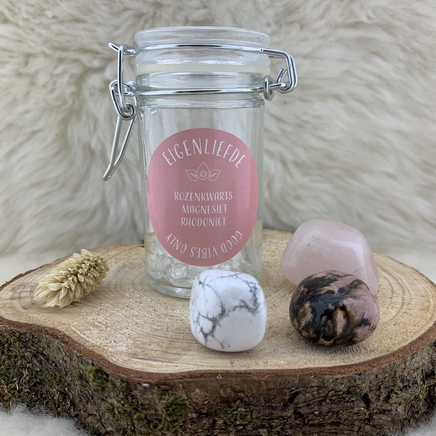 Eigenliefde, kristal potje - De Groene Linde